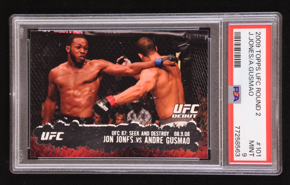Jon Jones vs. Andre Gusmao 2009 Topps UFC #101 RC (PSA 9) | Pristine ...