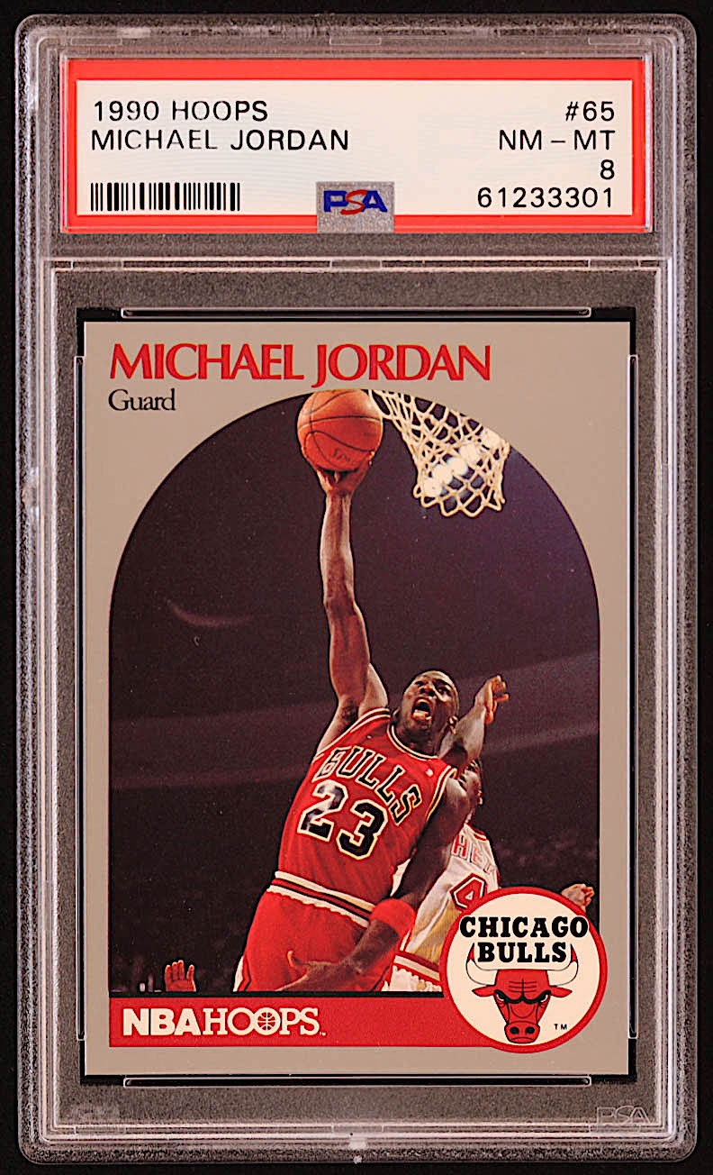 Michael Jordan 1990-91 Hoops #65 (PSA 8) | Pristine Auction