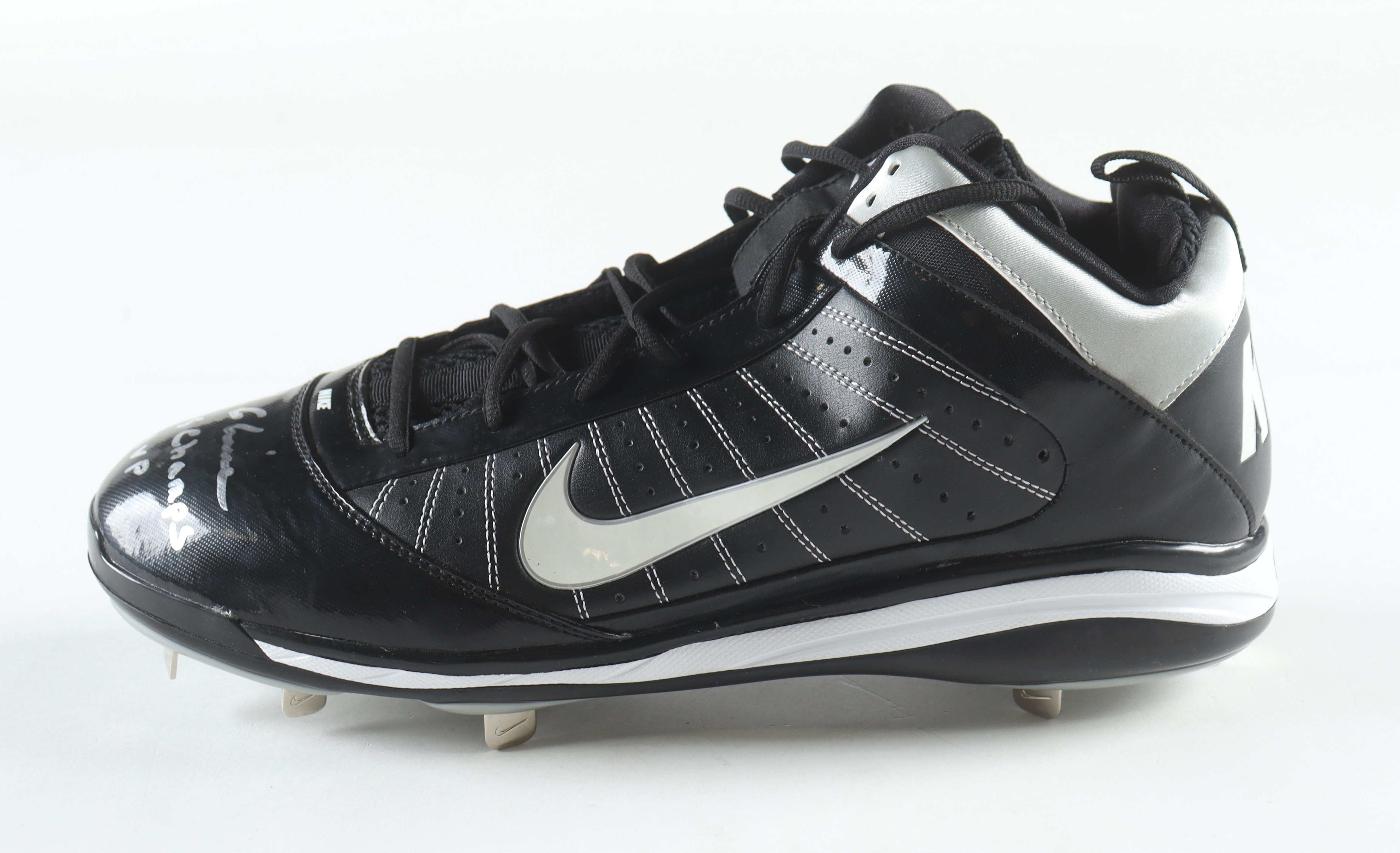 Tom Glavine Signed Nike Baseball Cleat Inscribed "95 WS Champs MVP ...