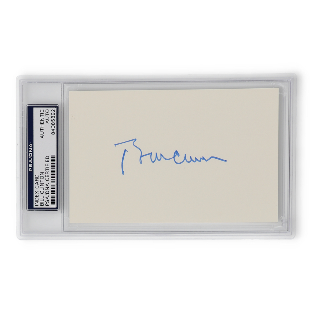Bill Clinton Signed Cut (PSA) | Pristine Auction