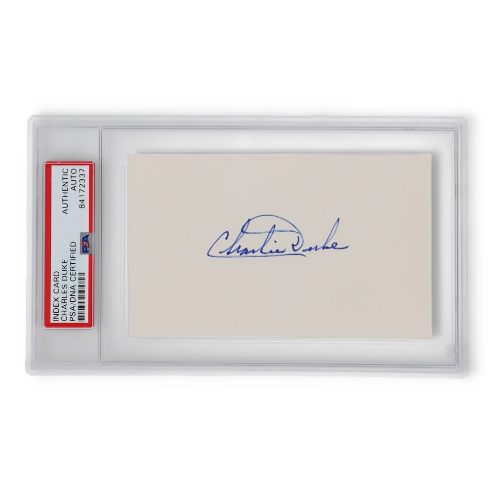Charles Duke Signed Cut (PSA) | Pristine Auction