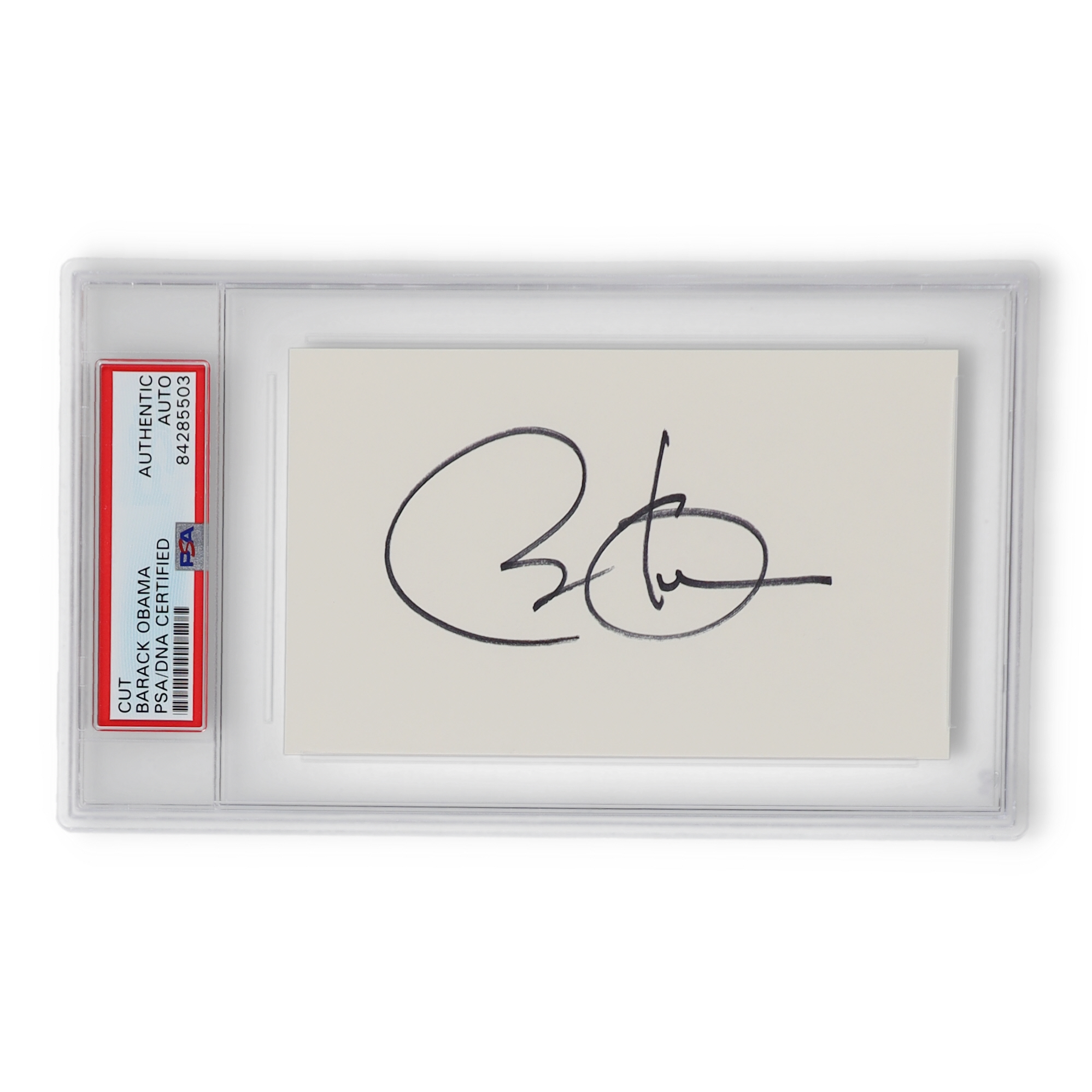 Barack Obama Signed Cut (PSA) | Pristine Auction