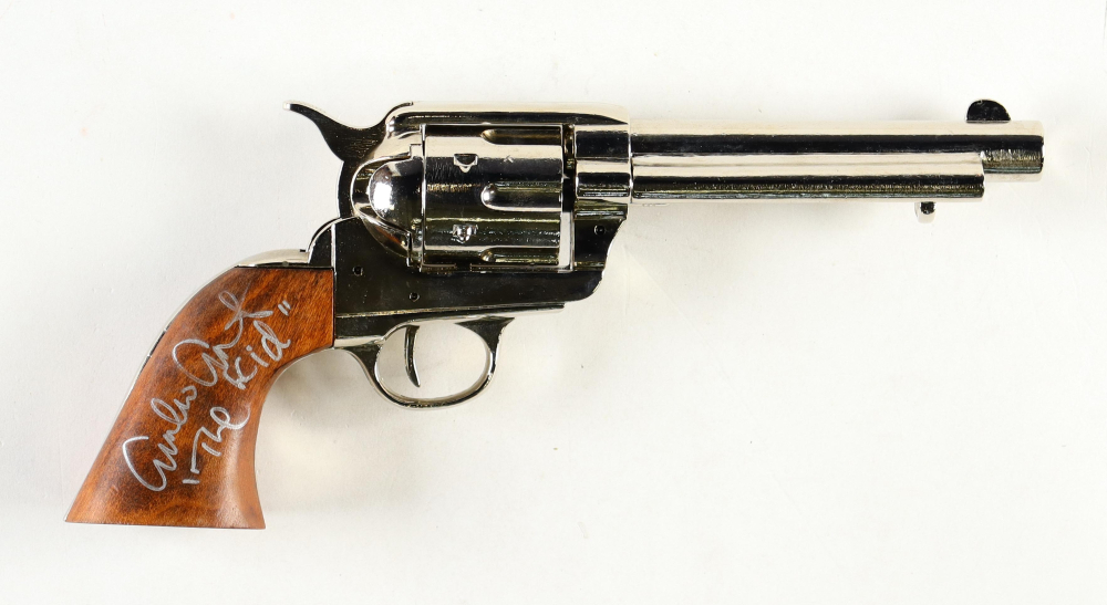 Emilio Estevez Signed "Young Guns" Denix Replica Colt 45 Revolver Prop ...