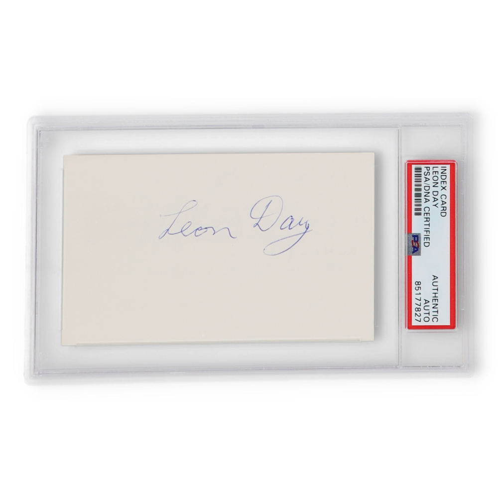 Leon Day Signed Cut (PSA) | Pristine Auction
