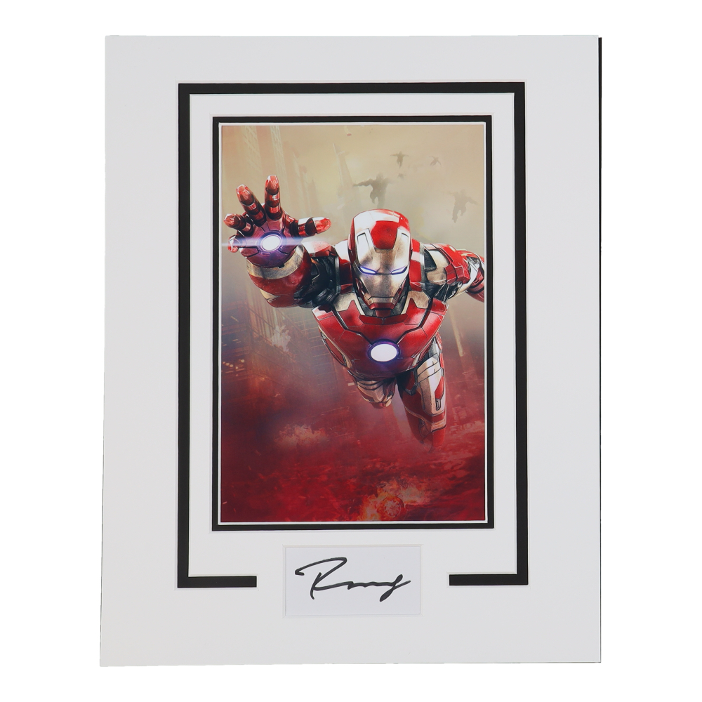 Robert Downey Jr. Signed 11x14 "Ironman" Custom Matted Cut Display ...