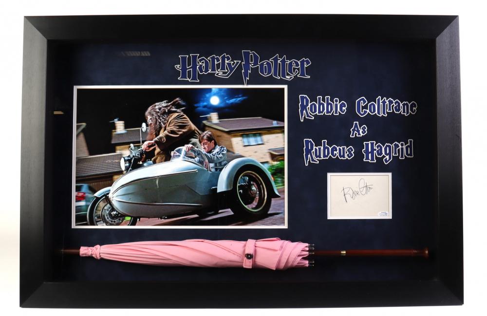 Robbie Coltrane Signed "Harry Potter" Custom Framed Shadowbox Cut ...