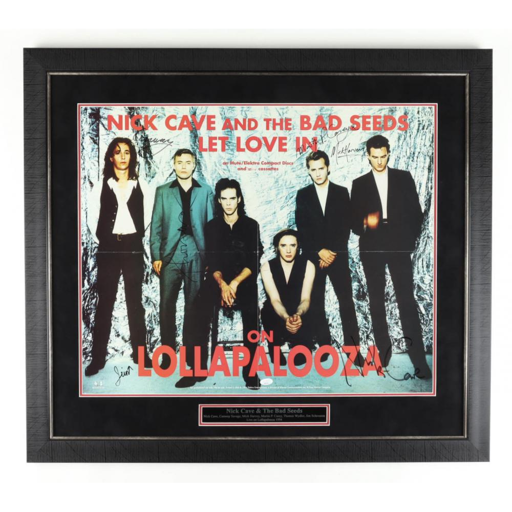 Nick Cave and the Bad Seeds Custom Framed Poster Display Signed by (6 ...