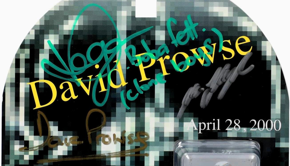 David Prowse, Peter Mayhew & Daniel Logan Signed Star Wars Action ...