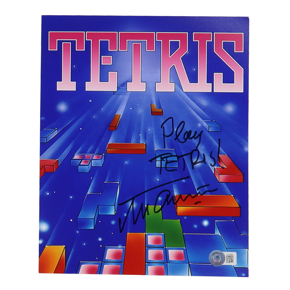 Alexey Pajitnov Signed "Tetris" 8x10 Photo Inscribed "Play Tetris ...