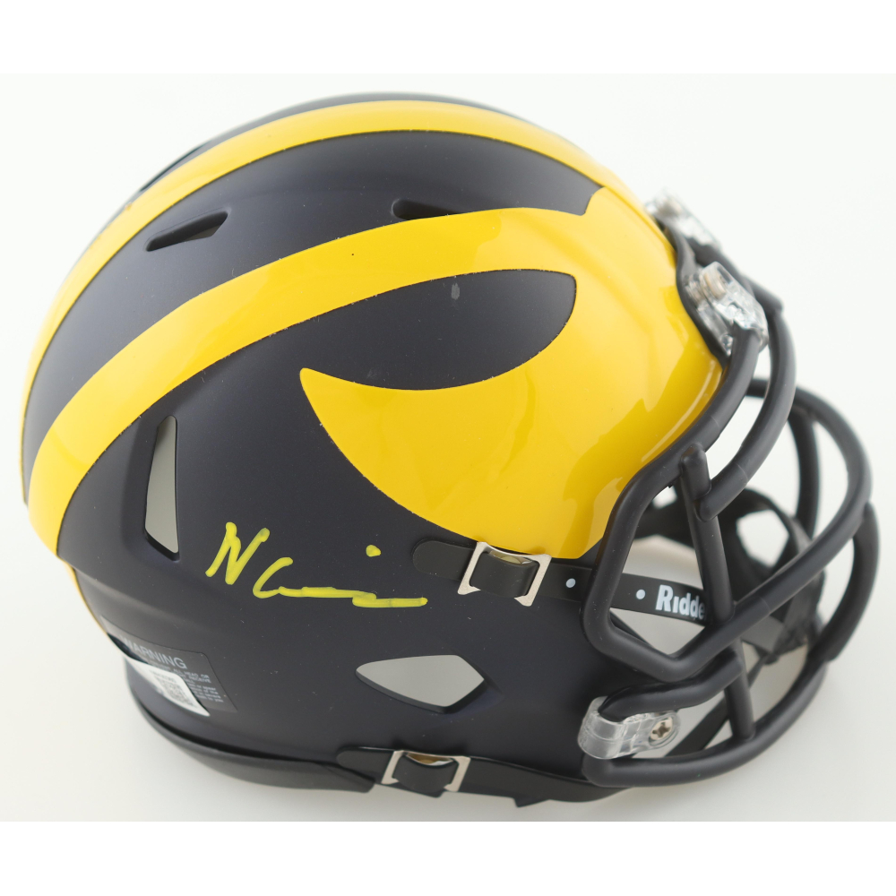 Nico Collins Signed Michigan Wolverines Speed Mini Helmet (Beckett ...