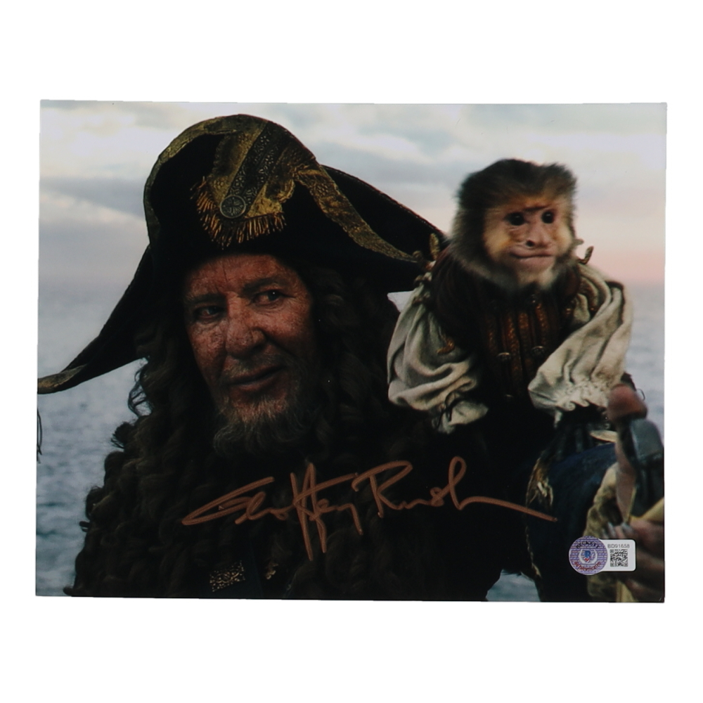 Geoffrey Rush Signed "Pirates of the Caribbean" 8x10 Photo (Beckett ...