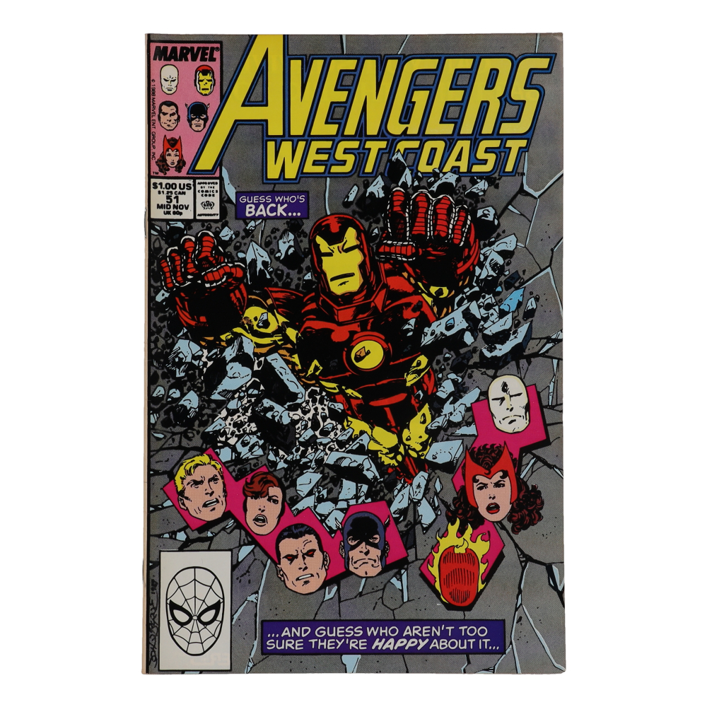 1989 "Avengers West Coast" Issue #51B Marvel Comic Book | Pristine Auction