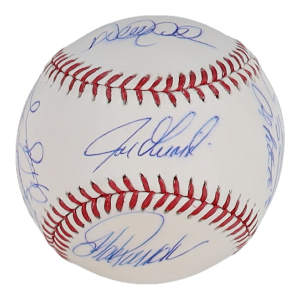 2009 World Series Baseball Signed by (9) with Mark Teixeira, Johnny ...