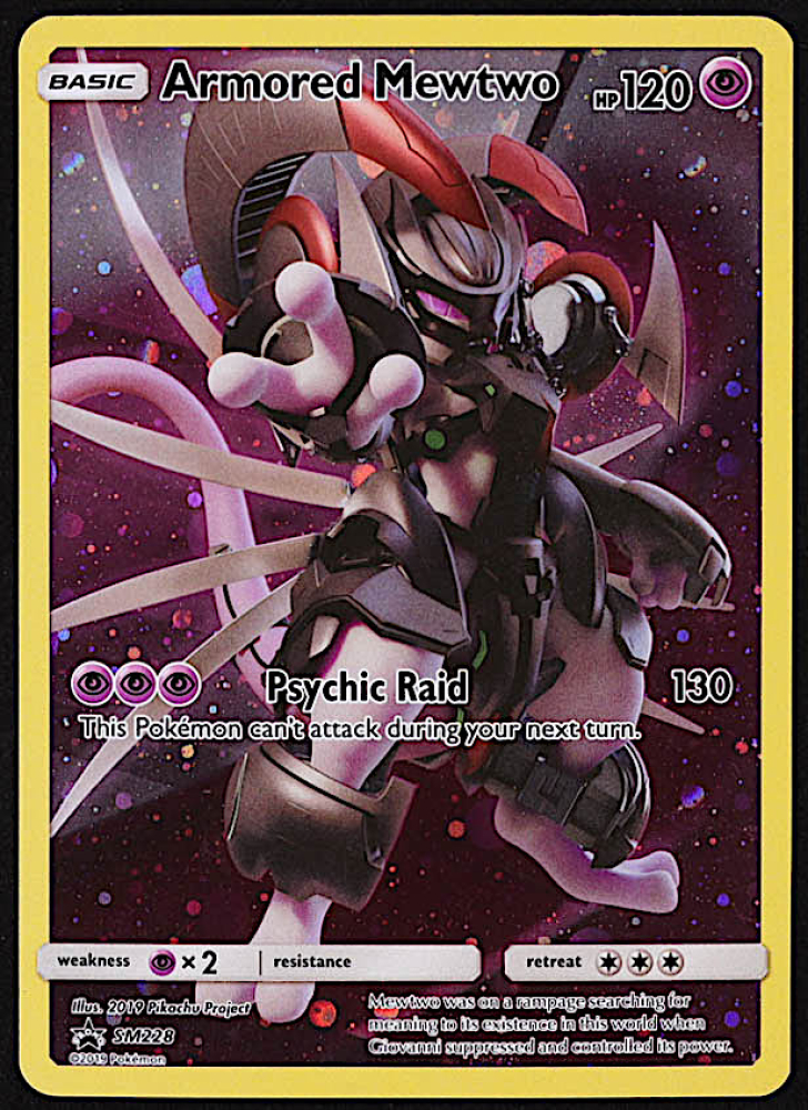 Armored Mewtwo Pokemon 2019 Sun & Moon Promo #228 | Pristine Auction