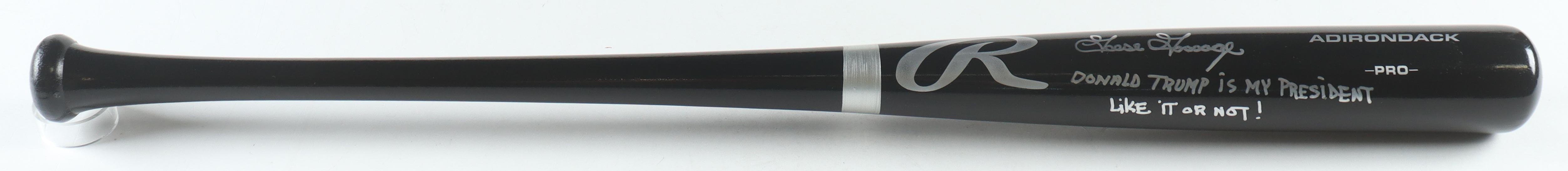 Goose Gossage Signed Rawlings Baseball Bat Inscribed "Donald Trump Is ...