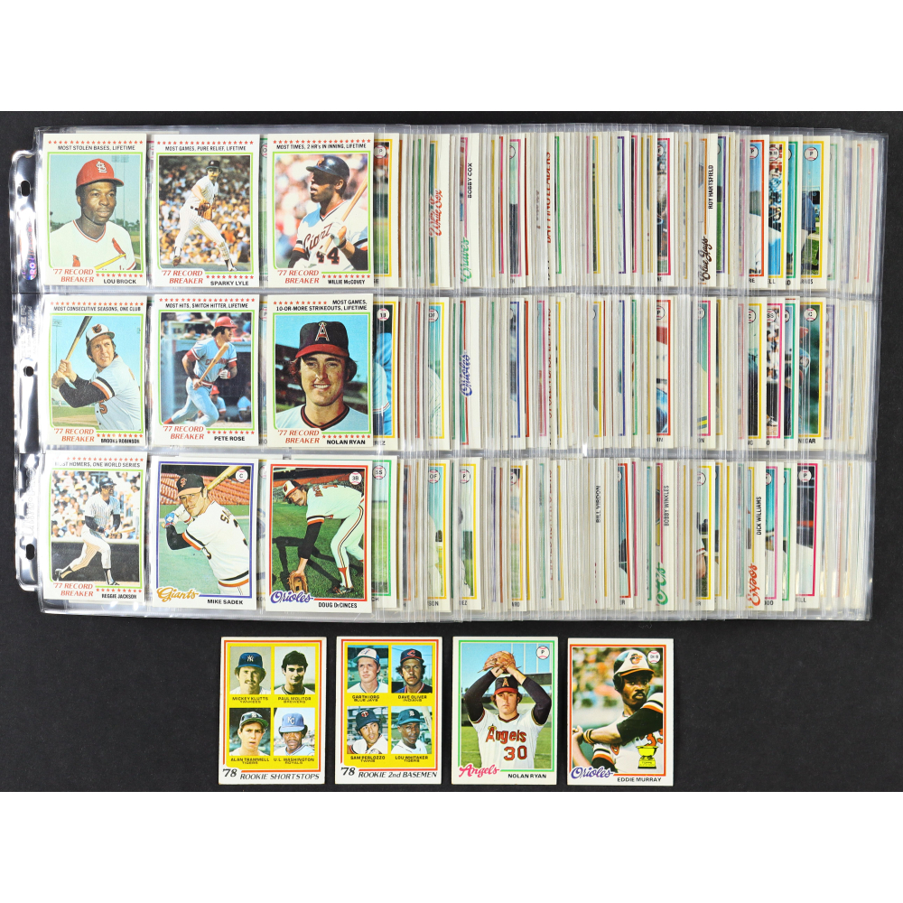 1978 Topps Baseball Complete Set of (726) Cards with Eddie Murray #36 ...