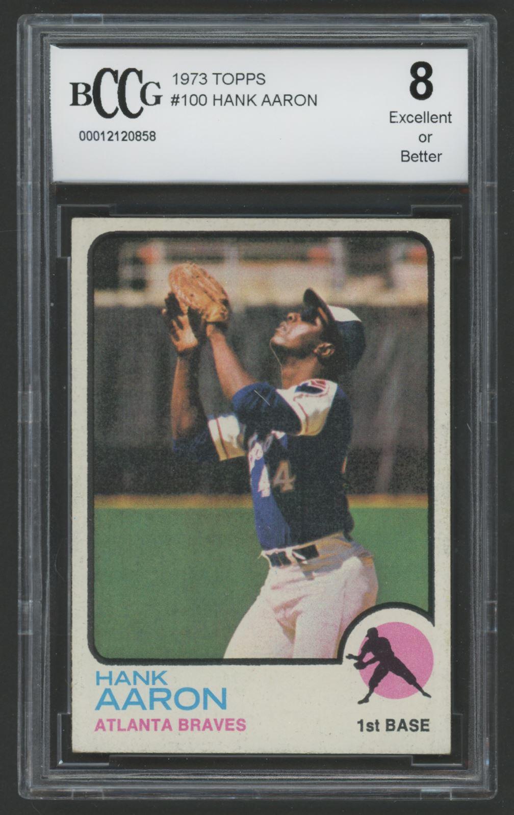 Hank Aaron 1973 Topps #100 (BCCG 8) | Pristine Auction