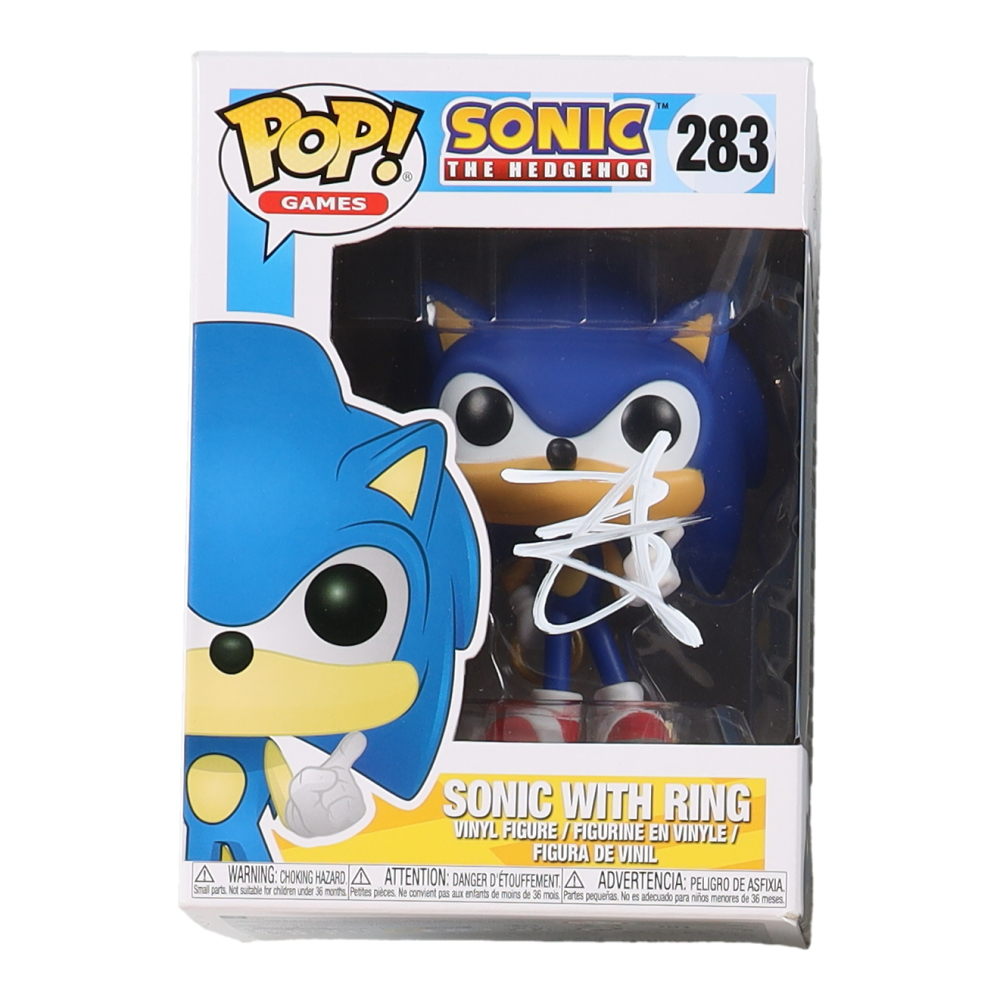 Ben Schwartz Signed "Sonic the Hedgehog" #283 Sonic with Ring Funko Pop ...