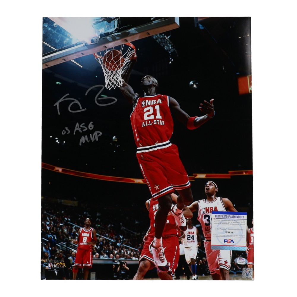 Kevin Garnett Signed NBA All-Star Game 16x20 Photo Inscribed "03 ASG ...