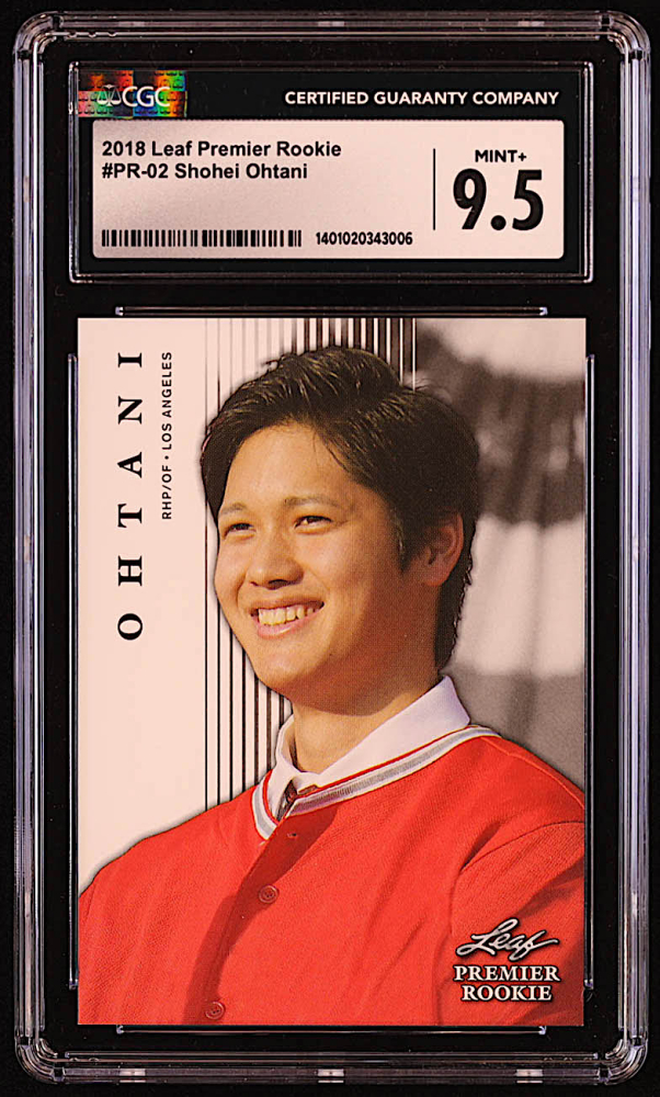 Shohei Ohtani 2018 Leaf Premier Rookies #PR02 RC (CGC 9.5) | Pristine ...