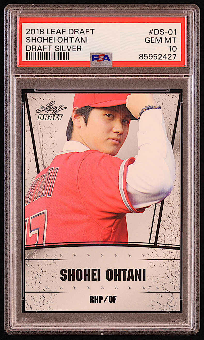 Shohei Ohtani 2018 Leaf Ohtani Draft Silver #DS01 RC (PSA 10) | Pristine Auction
