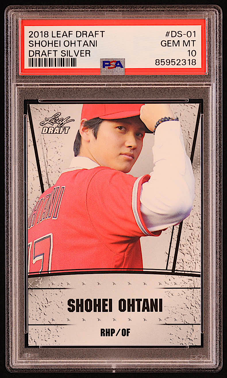 Shohei Ohtani 2018 Leaf Ohtani Draft Silver #DS01 RC (PSA 10) | Pristine Auction