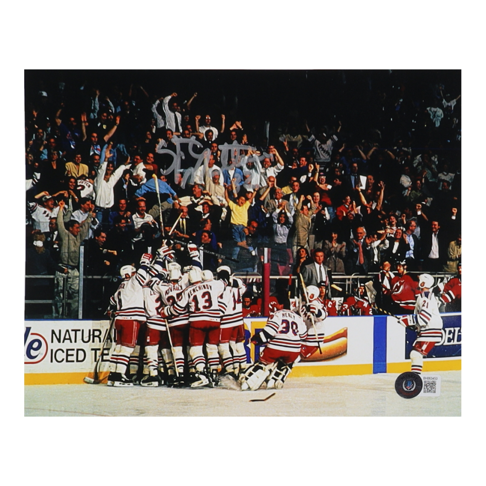 Stephane Matteau Signed Rangers 8x10 Photo (Beckett) | Pristine Auction