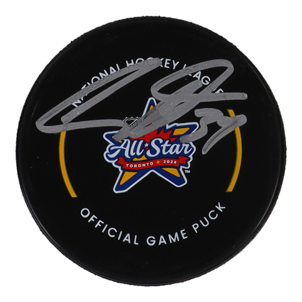 Auston Matthews Signed 2024 All-Star Game Logo Hockey Puck (Fanatics ...