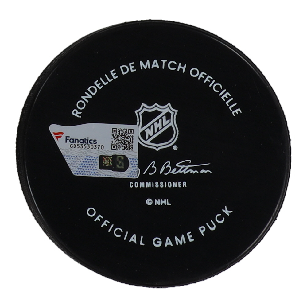 Quinn Hughes Signed 2024 All-Star Game Logo Hockey Puck (Fanatics ...