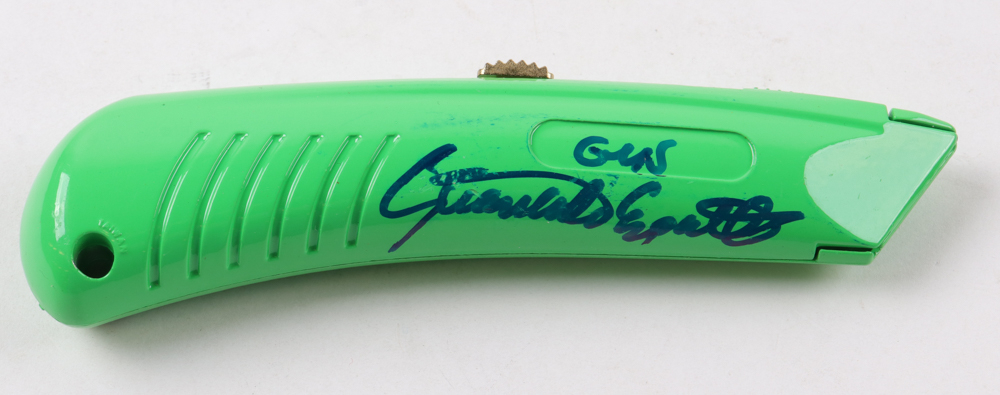 Giancarlo Esposito Signed "Breaking Bad" Box Cutter Inscribed "Gus ...