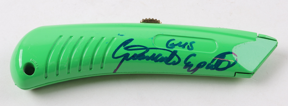 Giancarlo Esposito Signed "Breaking Bad" Box Cutter Inscribed "Gus ...