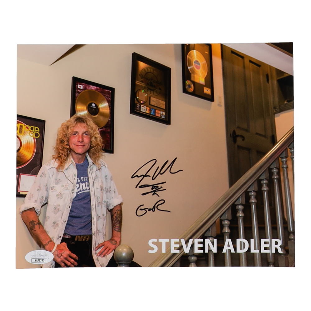 Steven Adler Signed Guns N' Roses 8x10 Photo Inscribed "GnR" (Beckett ...
