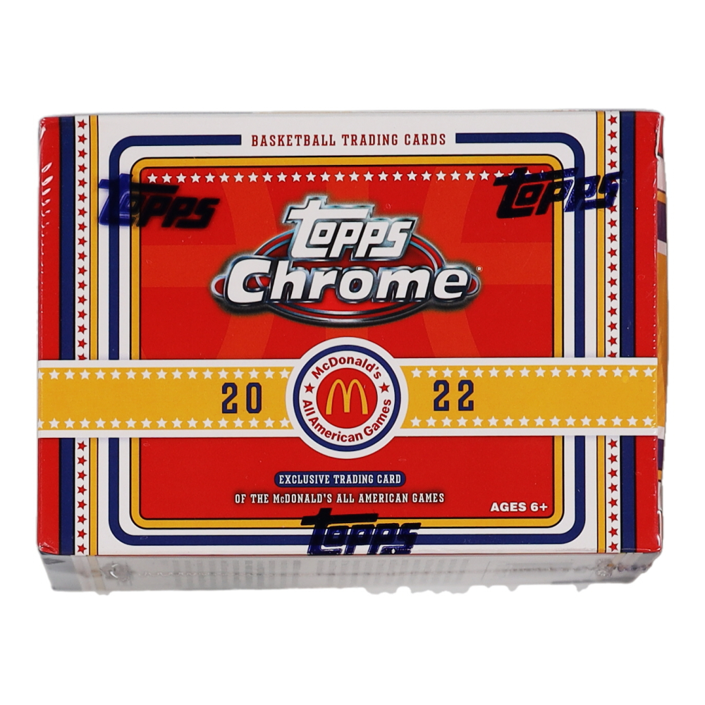 2022 Topps McDonald's All American Chrome Basketball Blaster Box with ...