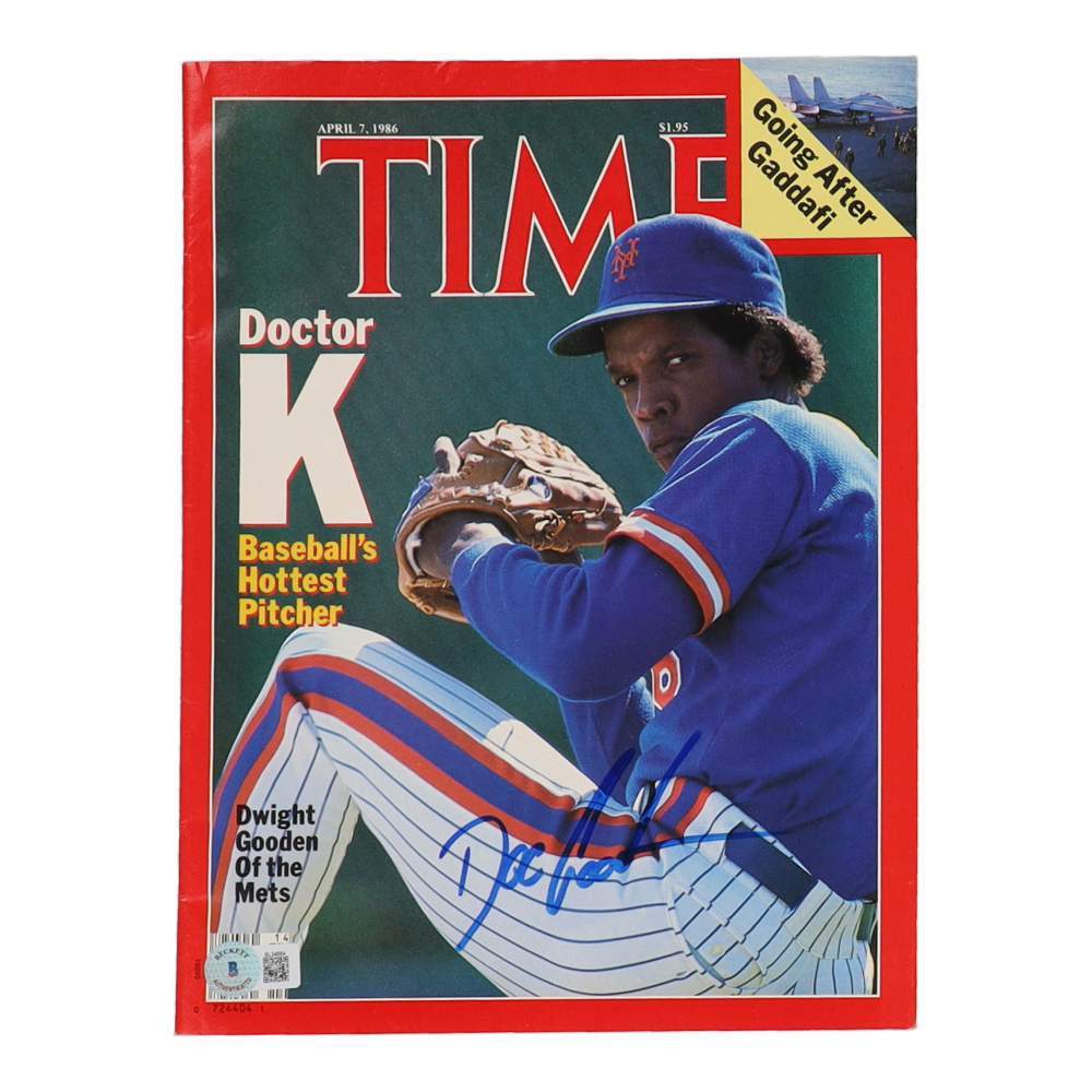 Doc Gooden Signed 1986 Time Magazine (Beckett) | Pristine Auction