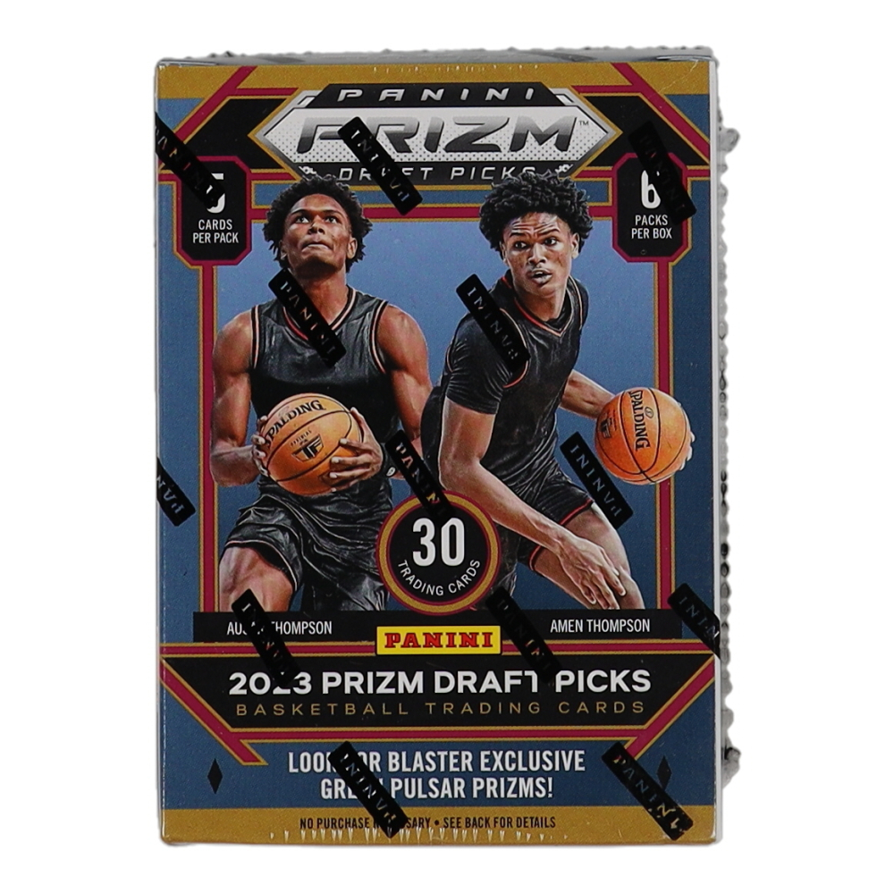 2023-24 Panini Prizm Draft Picks Basketball Blaster Box with (6) Packs | Pristine Auction