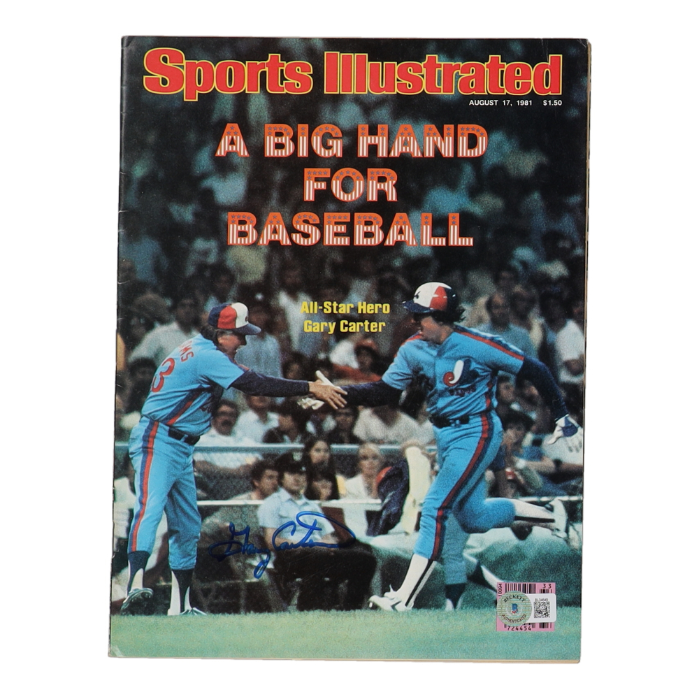 Gary Carter Signed 1981 Sports Illustrated Magazine (Beckett ...