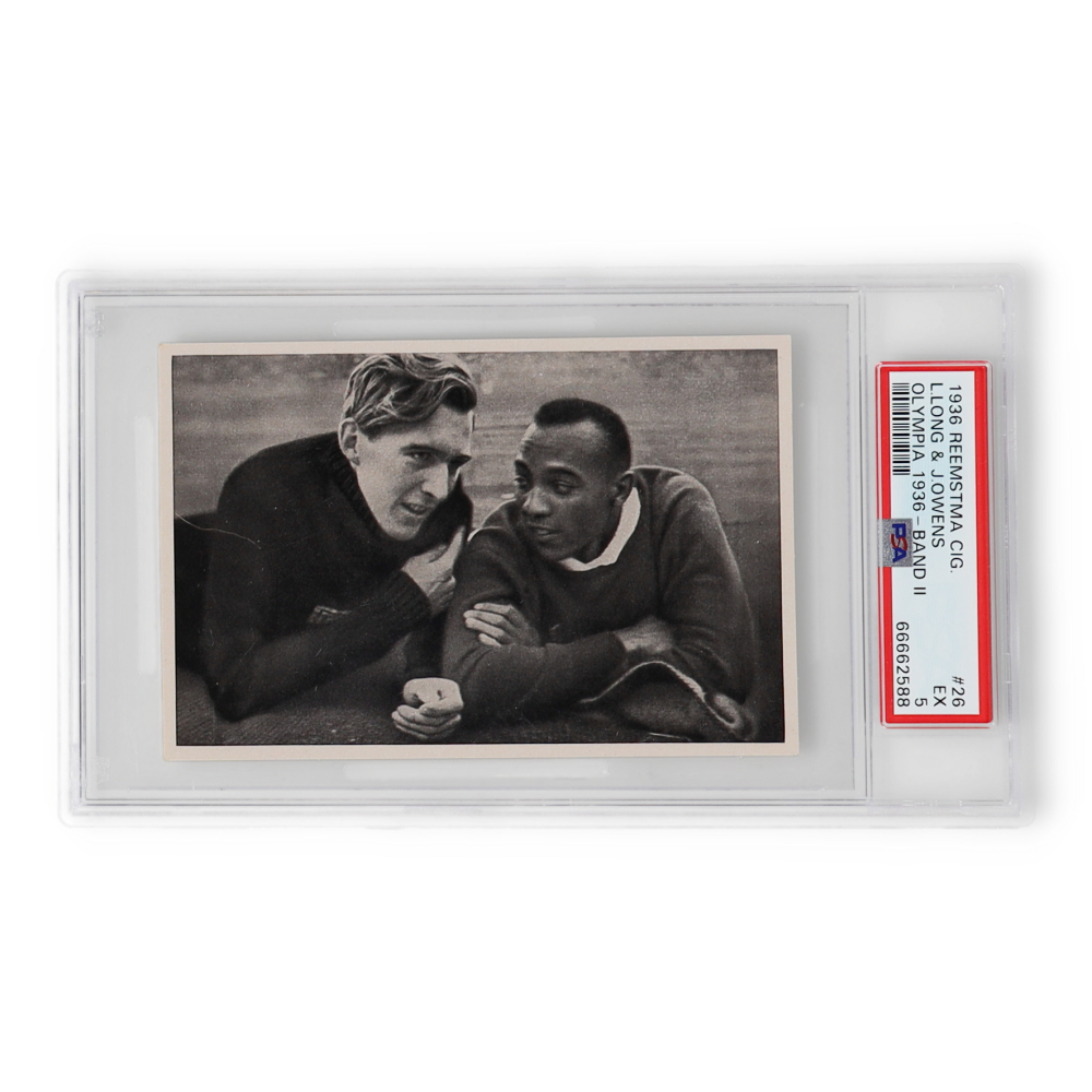 Luz Long & Jesse Owens 1936 Reemstma Cigarettes Olympia #26 (PSA ...
