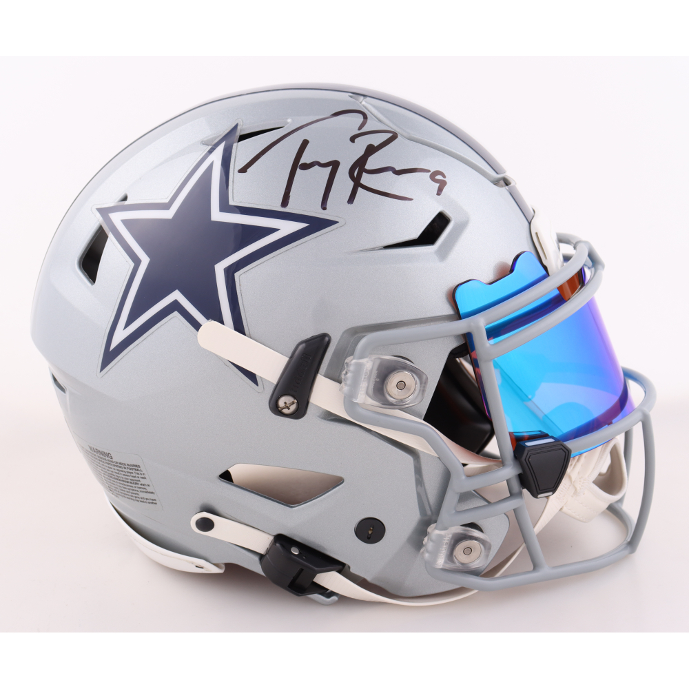 Tony Romo Signed Cowboys Full-Size Authentic On-Field Speedflex Helmet ...