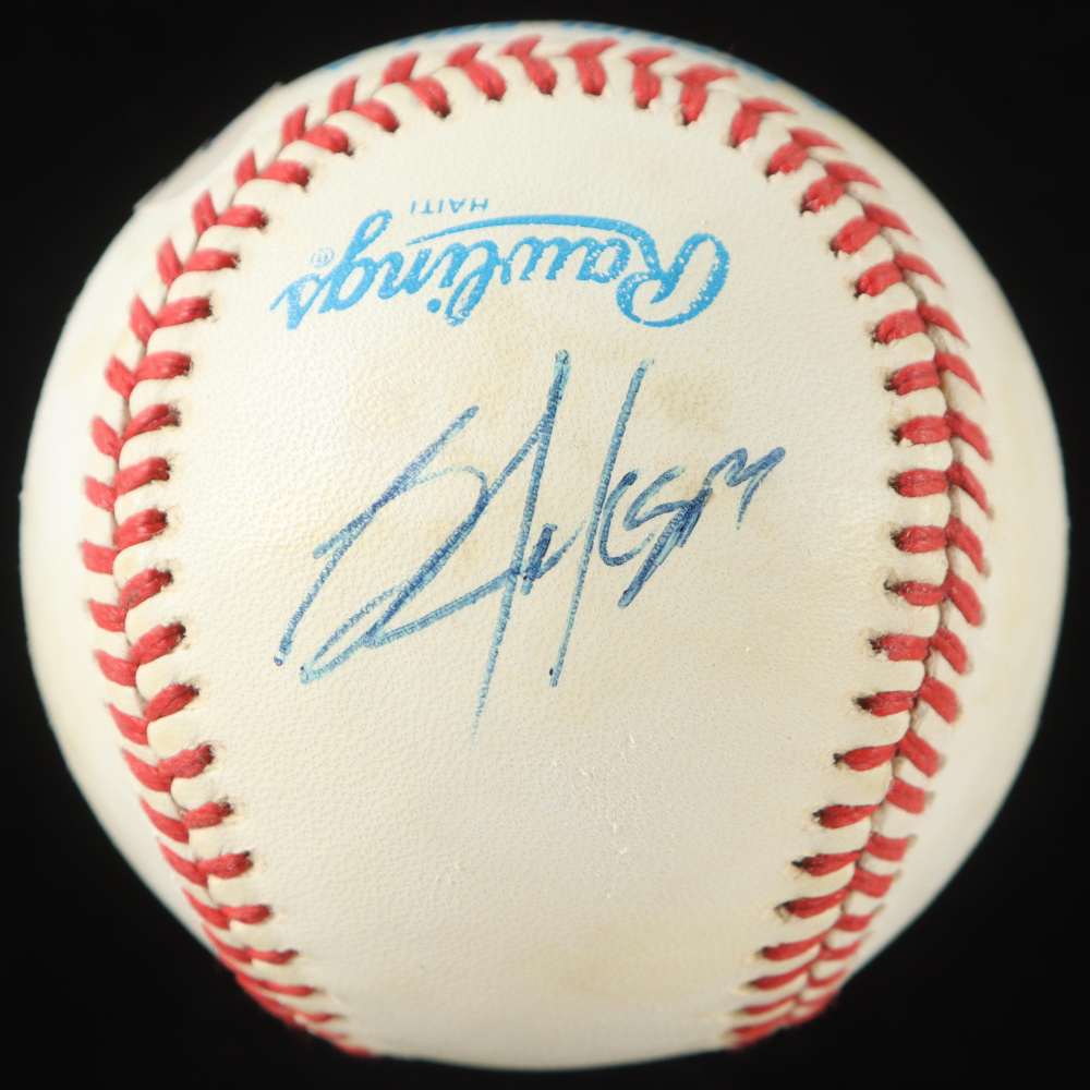 Bo Jackson Signed OAL Baseball with Wood Glass Case (PSA) | Pristine ...