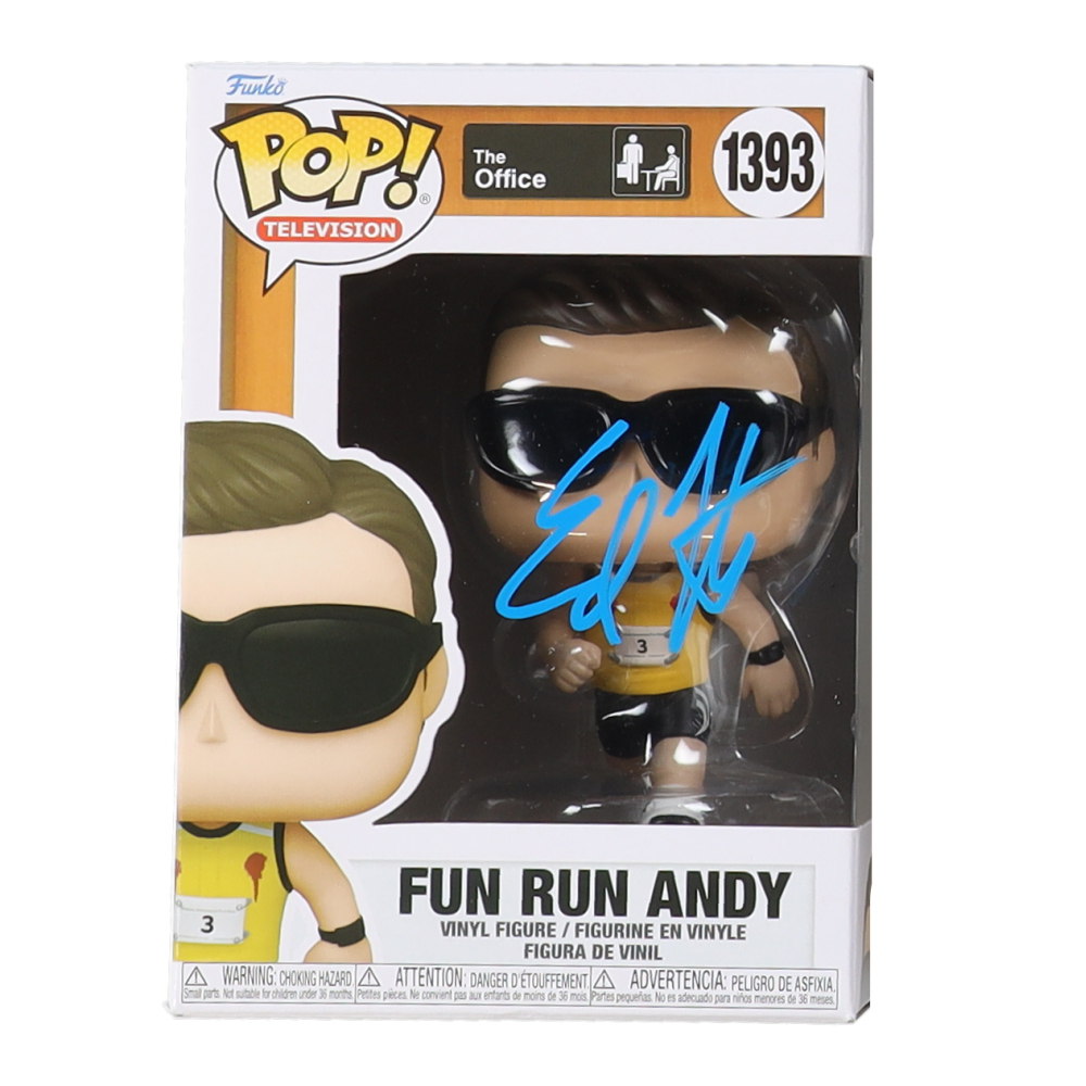 Ed Helms Signed "The Office" #1393 Fun Run Andy Funko Pop! Vinyl Figure ...