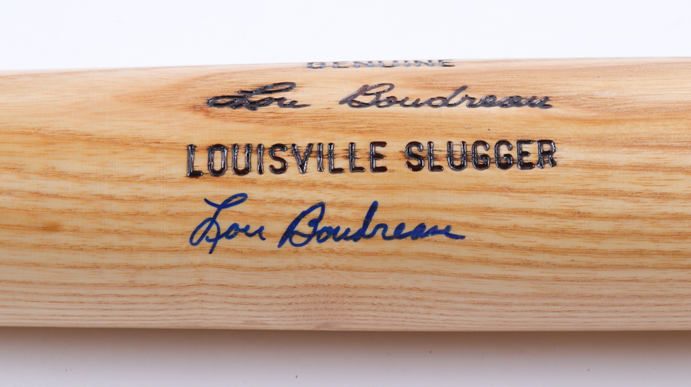 Lou Boudreau Signed Louisville Slugger Hillerich & Bradsby Player Model ...