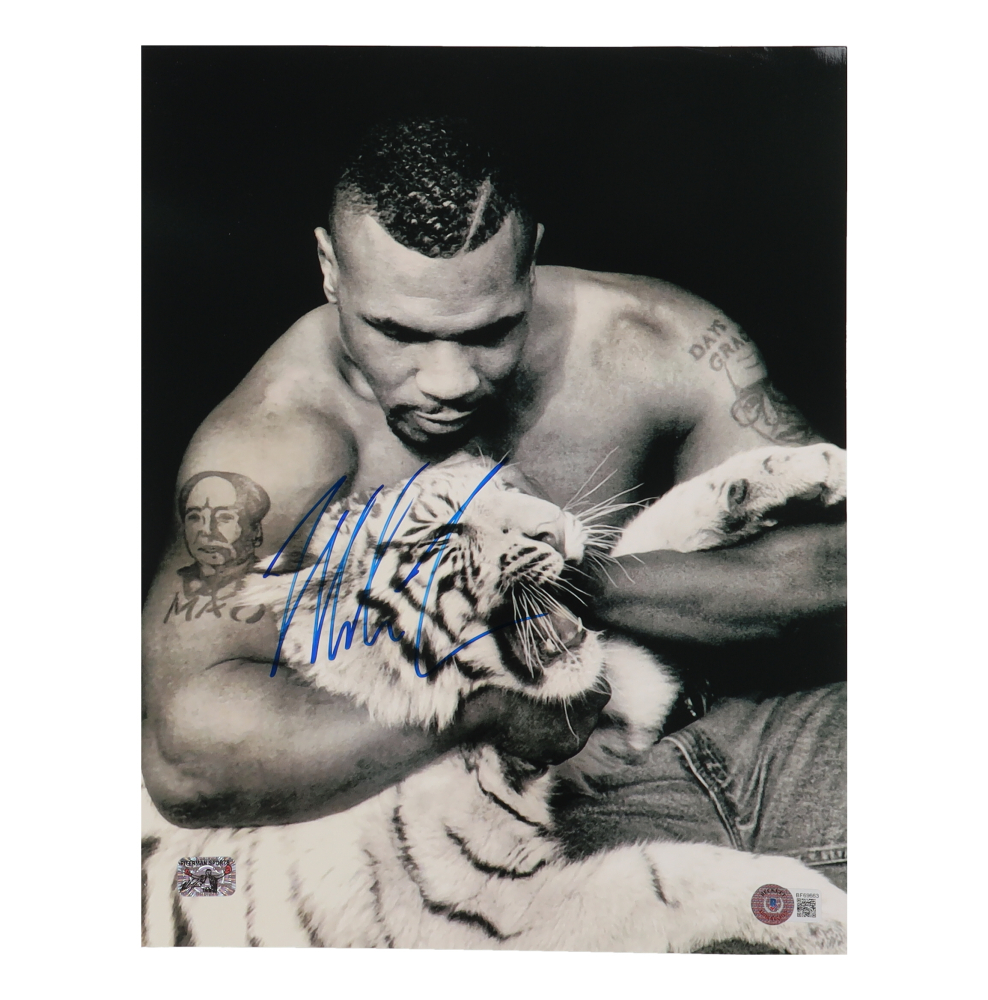Mike Tyson Signed 11x14 Photo (Beckett & Tyson) | Pristine Auction