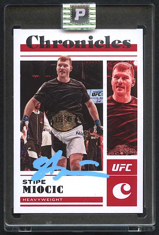 Stipe Miocic Signed 2023 Panini Chronicles UFC #48 (PA Encapsulated ...