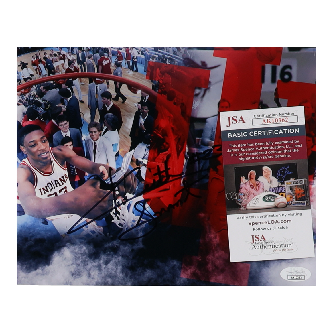 Keith Smart Signed Indiana Hoosiers 8x10 Photo (JSA) | Pristine Auction