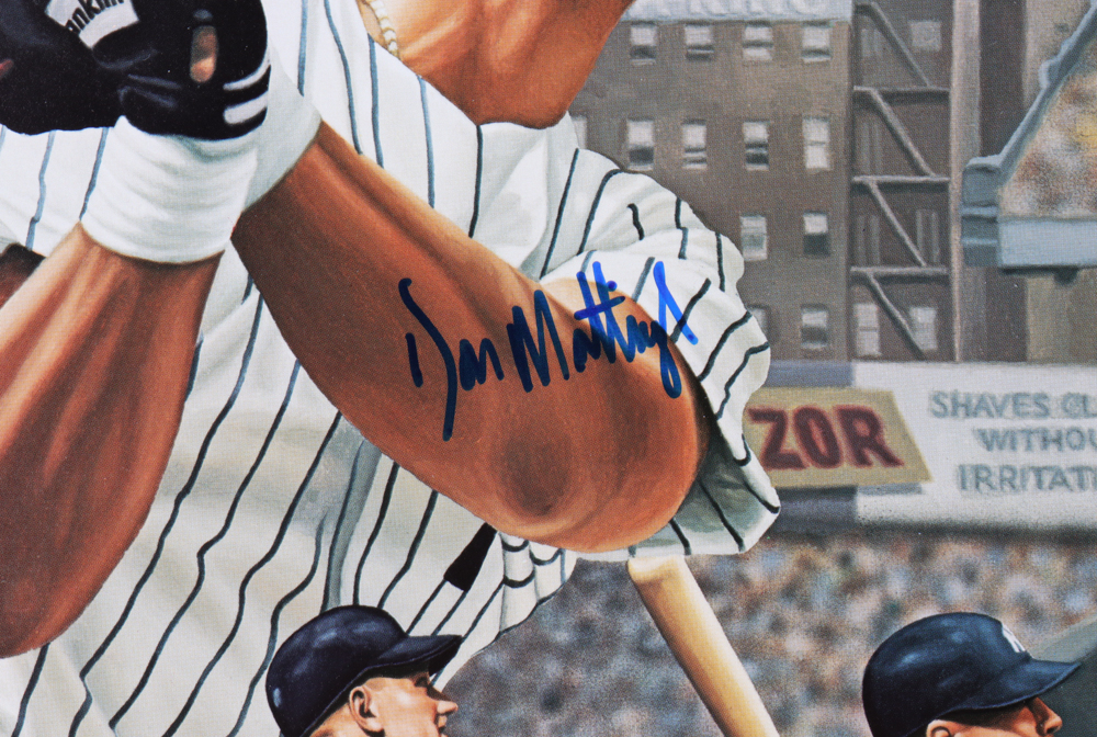 Don Mattingly Signed LE 1988 "Yankee Legends" 22.5x28 Lithograph ...