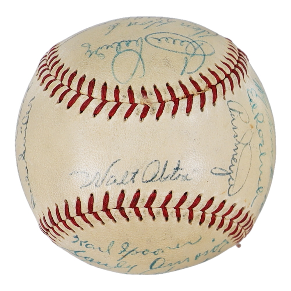 1955 Dodgers ONL Baseball Team-Signed by (21) with Roy Campanella ...