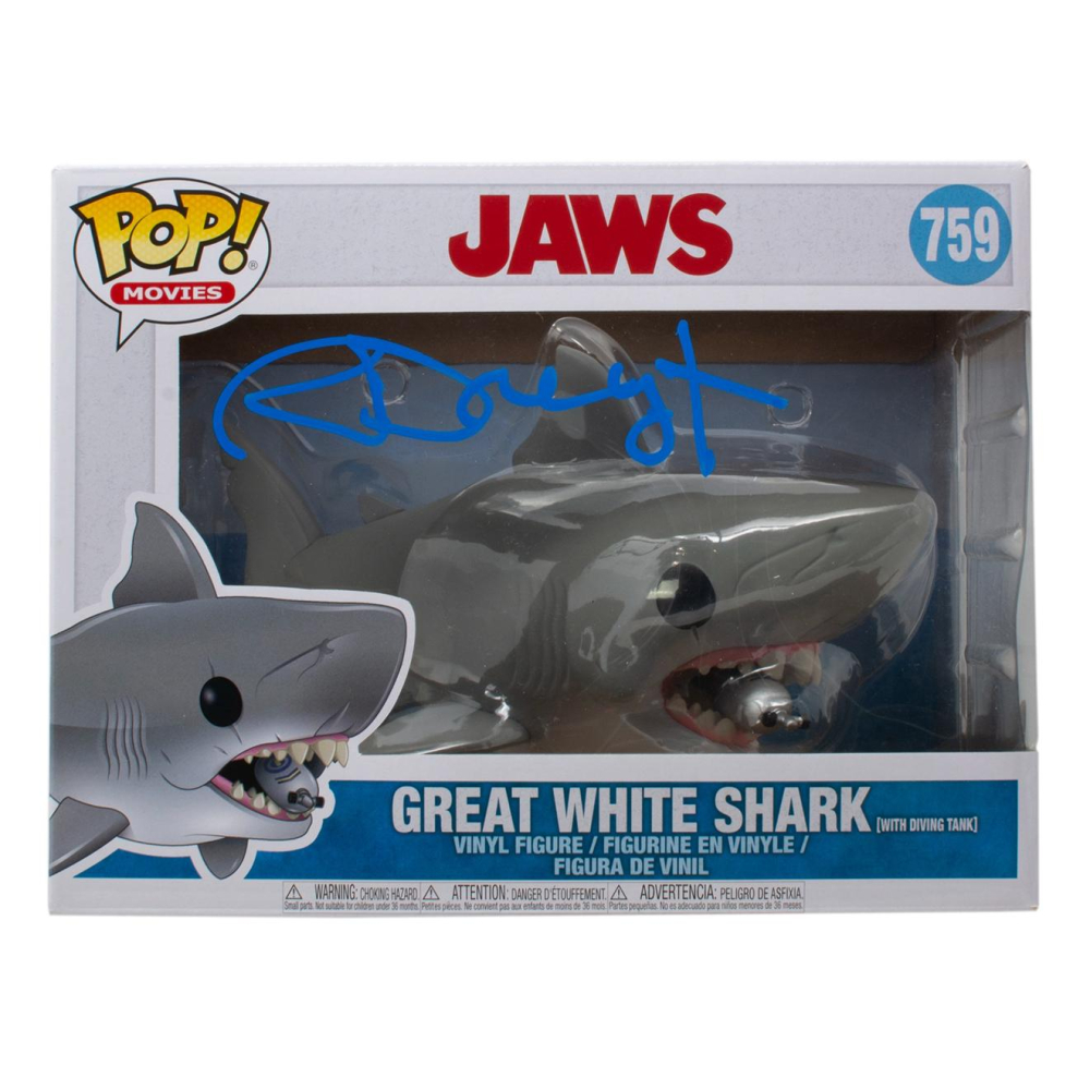 Richard Dreyfuss Signed "Jaws" #759 Great White Shark (With Diving Tank ...