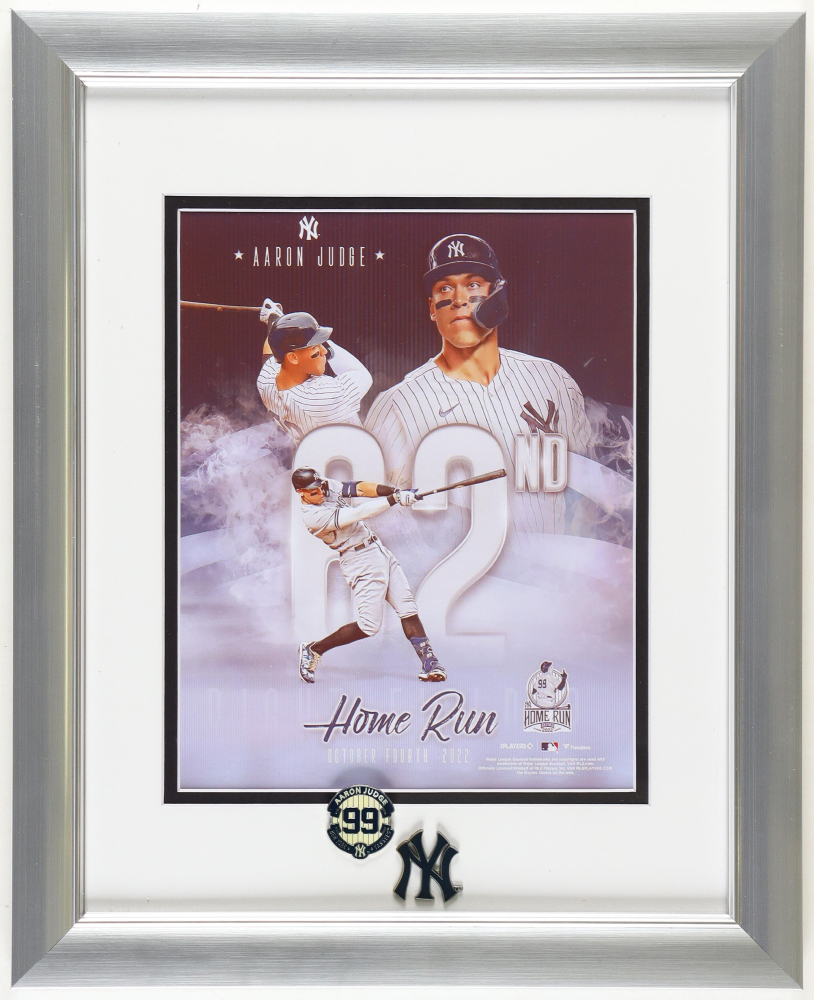 Aaron Judge Yankees 62nd Home Run Custom Framed Photo Collage With Team ...