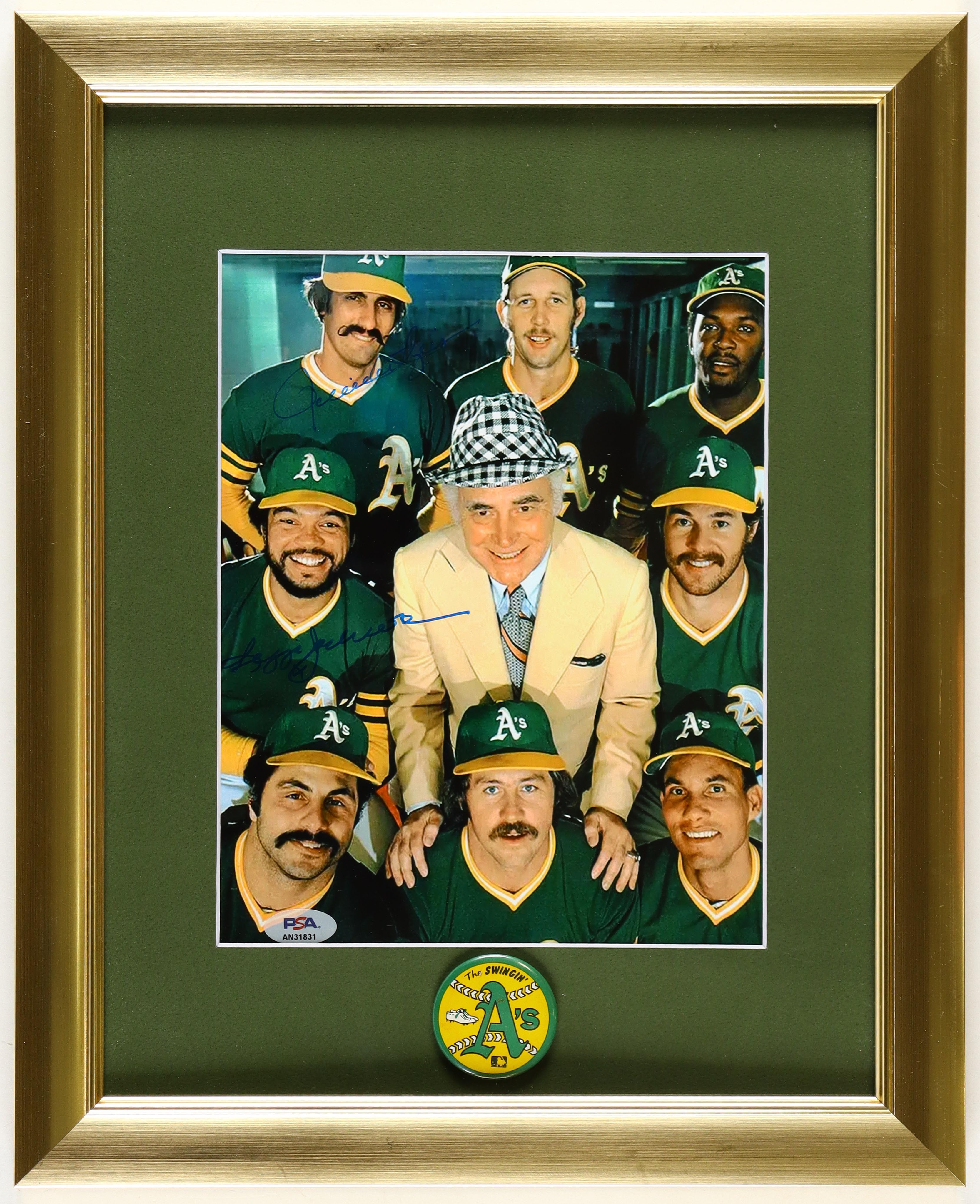 Reggie Jackson Signed Athletics Custom Framed Photo Display with ...