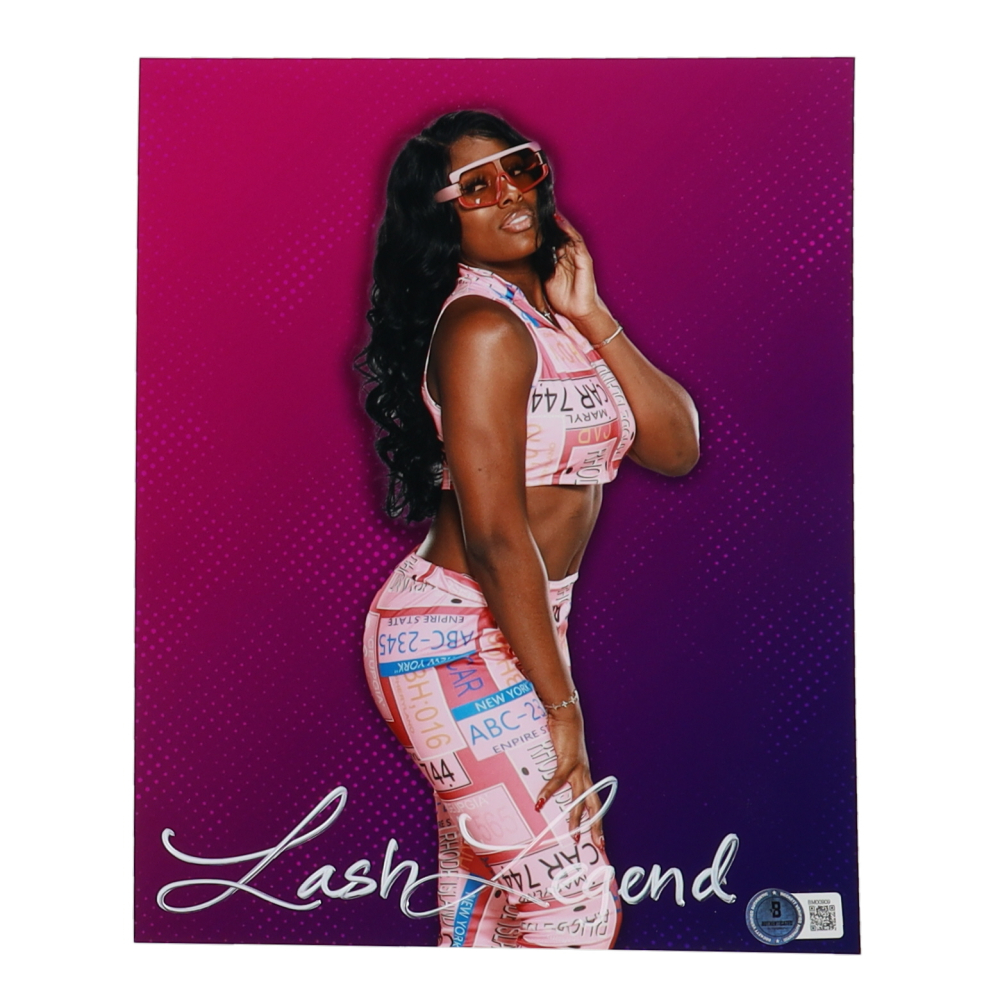 Lash Legend Signed WWE 8x10 Photo (Beckett) | Pristine Auction